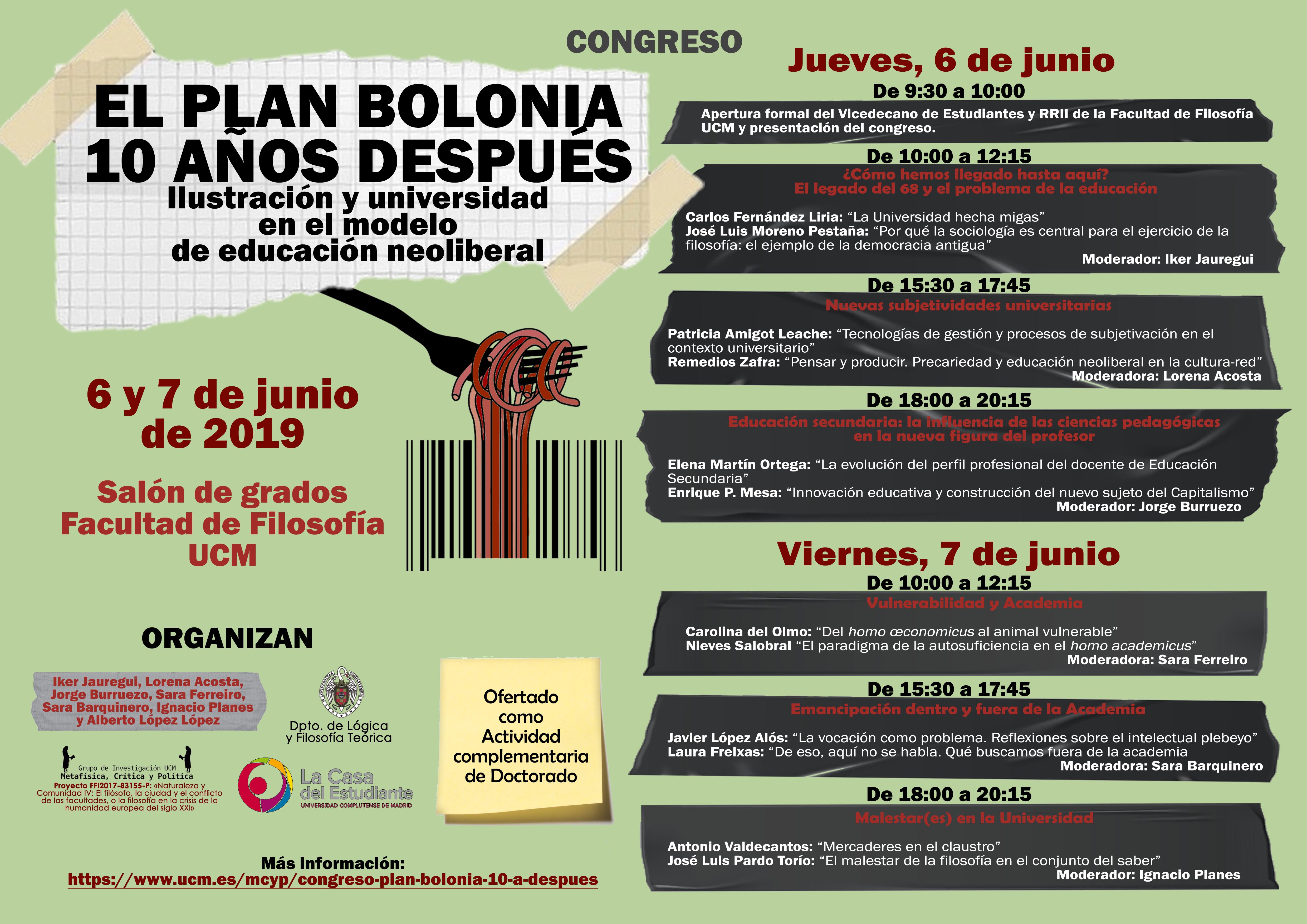 El plan Bolonia, 10 años después. Ilustración y Universidad en el nuevo ...